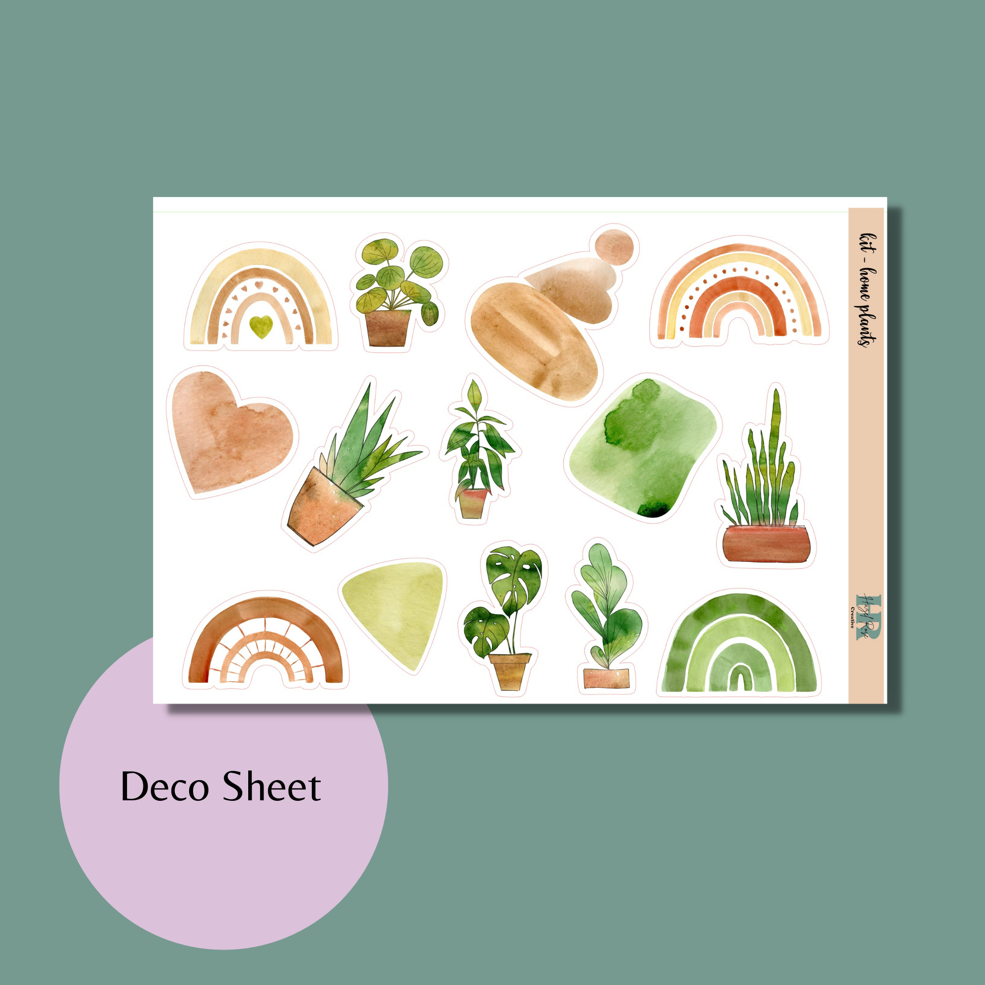 Deco Sheet - Home Plants – Hazel Rose Creative